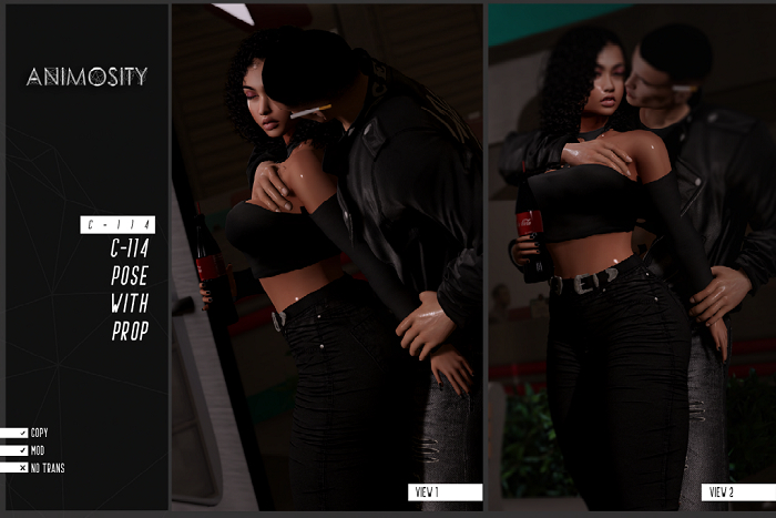 Second Life Marketplace - Animosity - C-114 Pose w/Prop